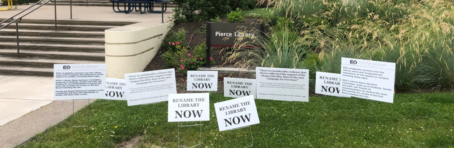 EOU Library Renaming | Eastern Oregon University